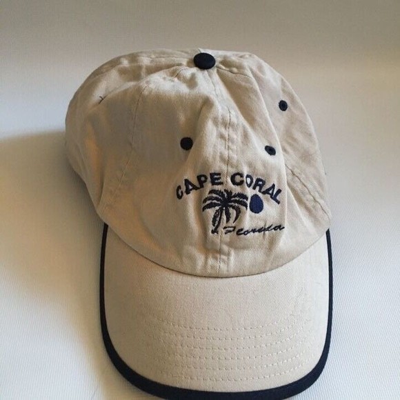 Unbranded | Accessories | Cape Coral Florida Navy Blue Lettering ...